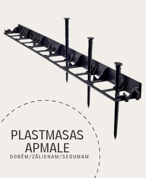 Plastmasas apmale (1000x80x60 mm) – Kverkus